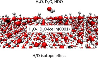 H/D isotope effect between adsorbed water (H2O, D2O, and HDO) and H2O ...